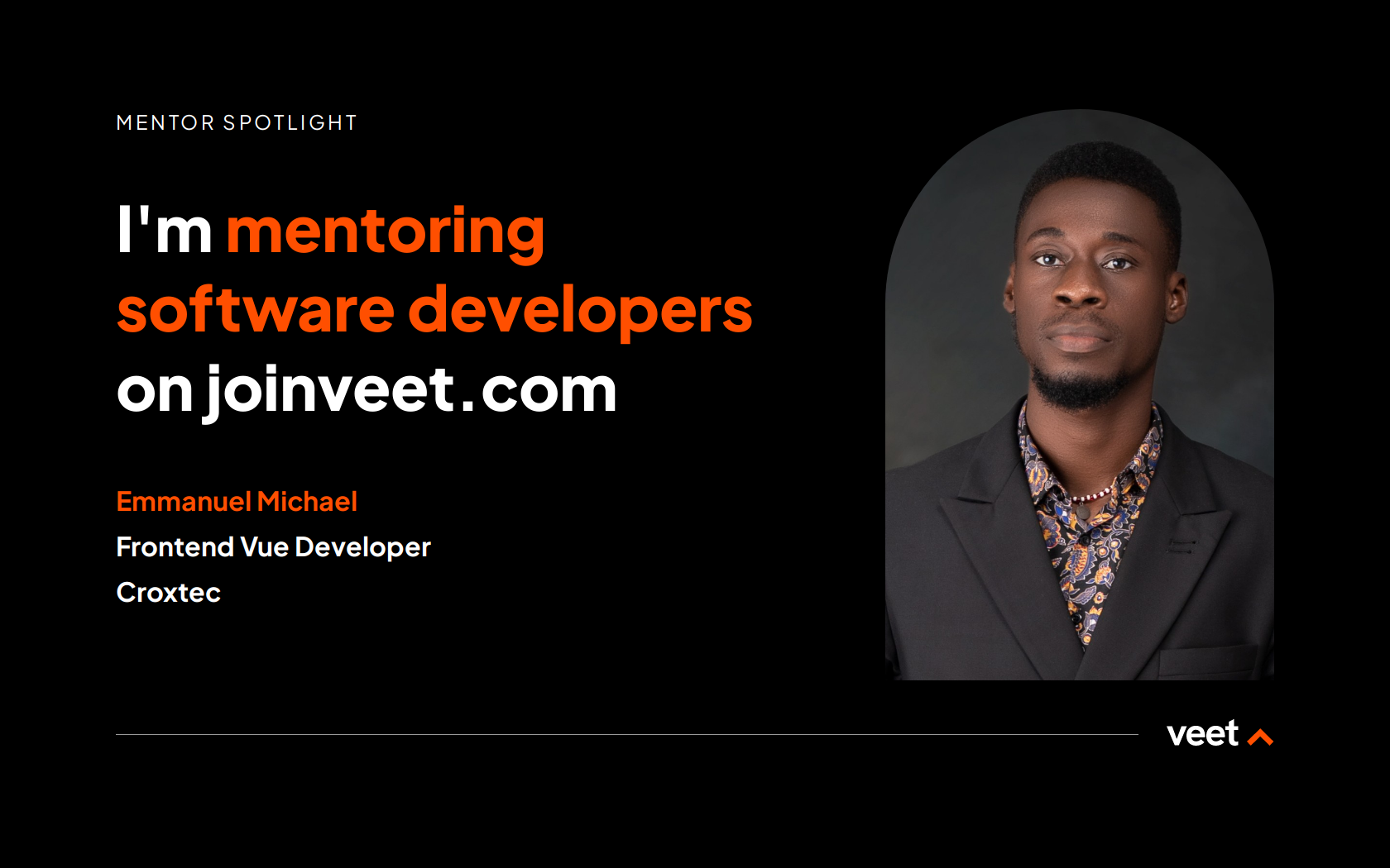 Get mentored by Emmanuel Michael on Veet